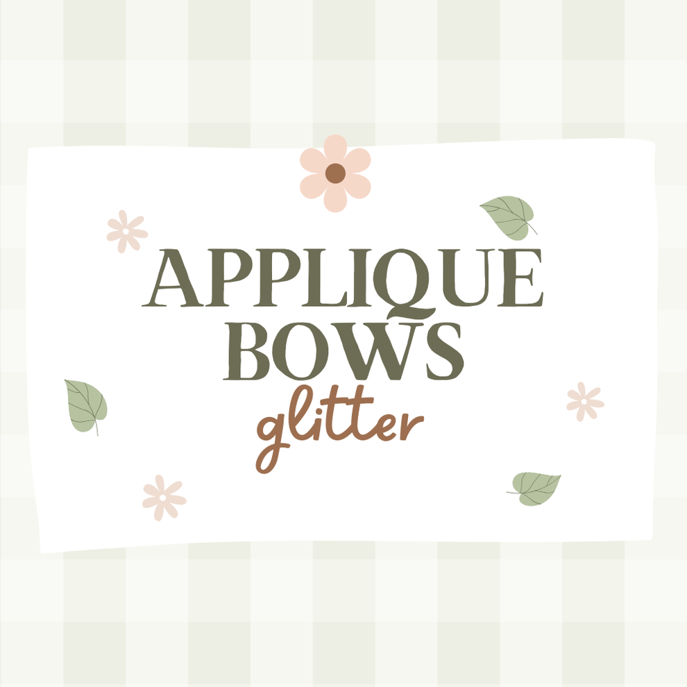 Applique Glitter Bows – Creative Design & Supply LLC